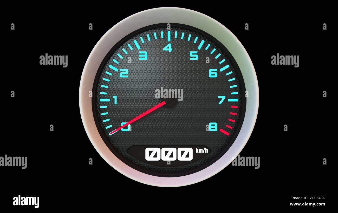 Racing Car Dashboard 3D Animation Stock Photo - Alamy