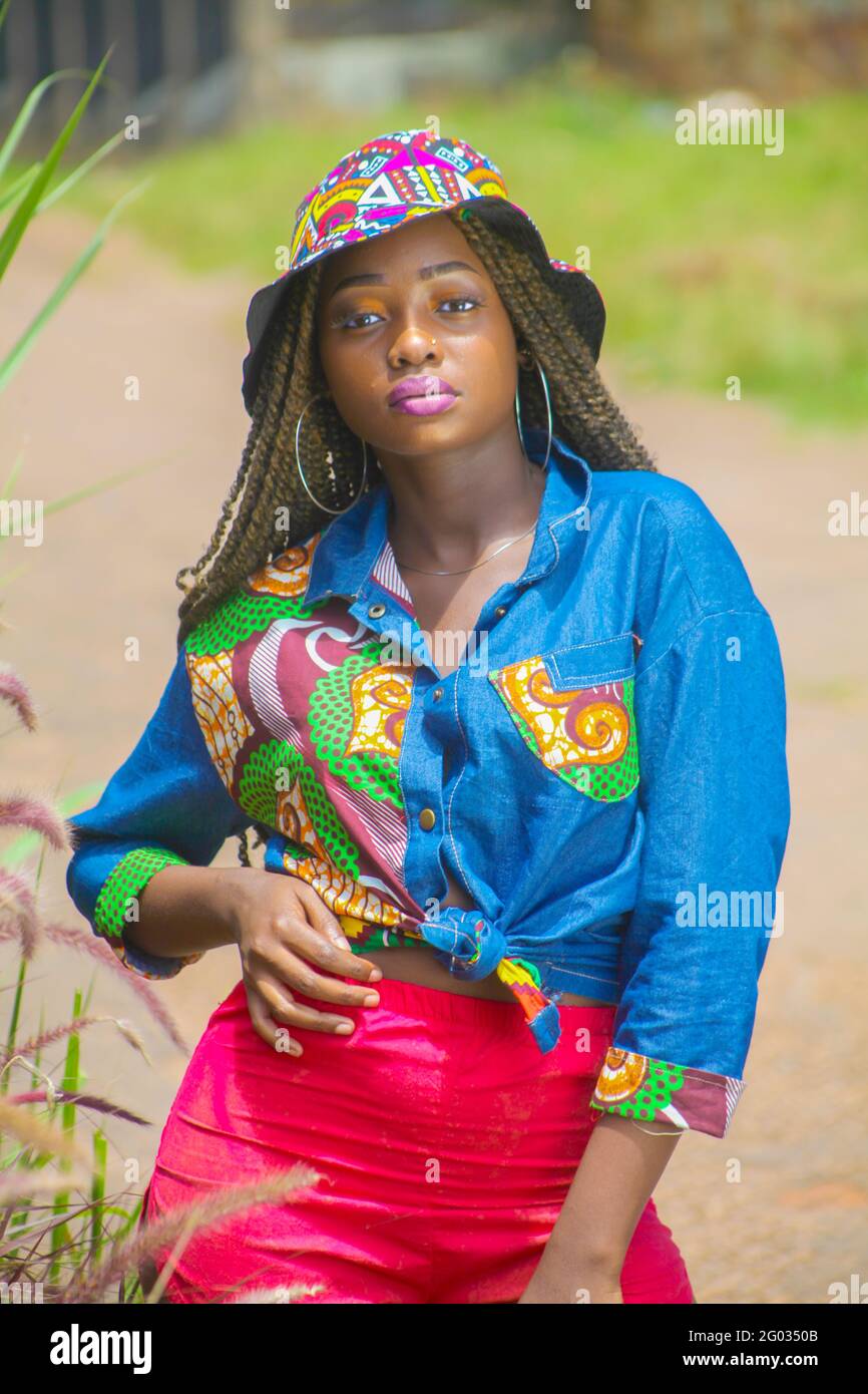 KAMPALA, UGANDA - May 27, 2021: The Beautiful African American Lady ...