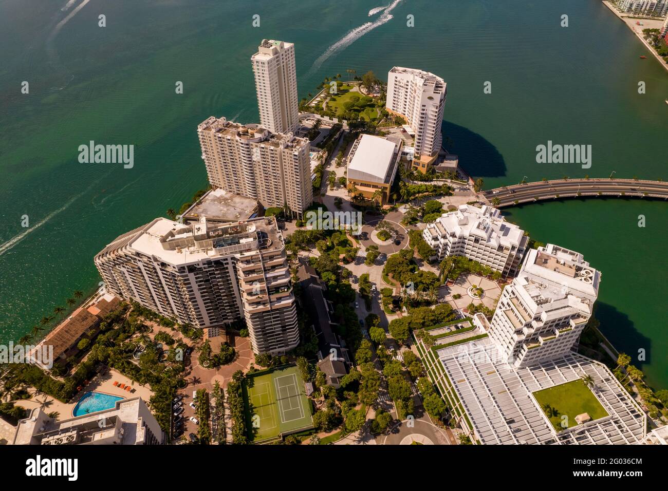 Aerial photo Port of Miami FL USA Stock Photo - Alamy
