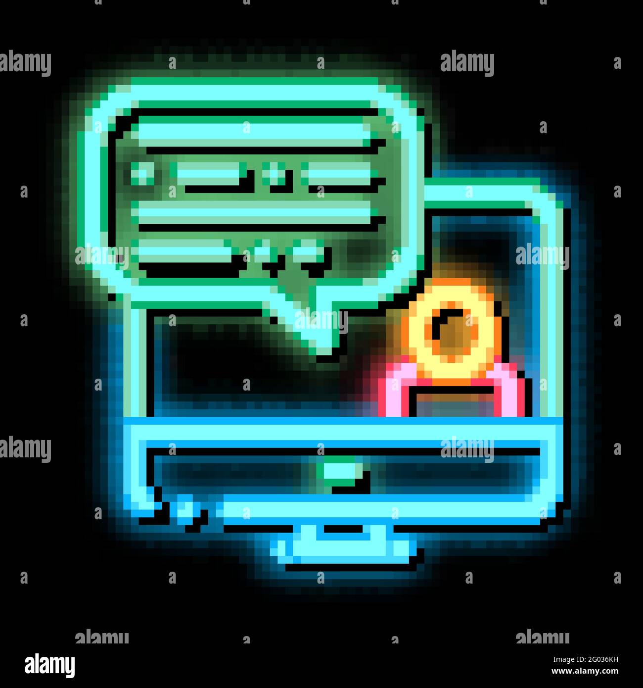 Computer Screen And Avatar Internet Discuss Vector Stock Vector Image ...