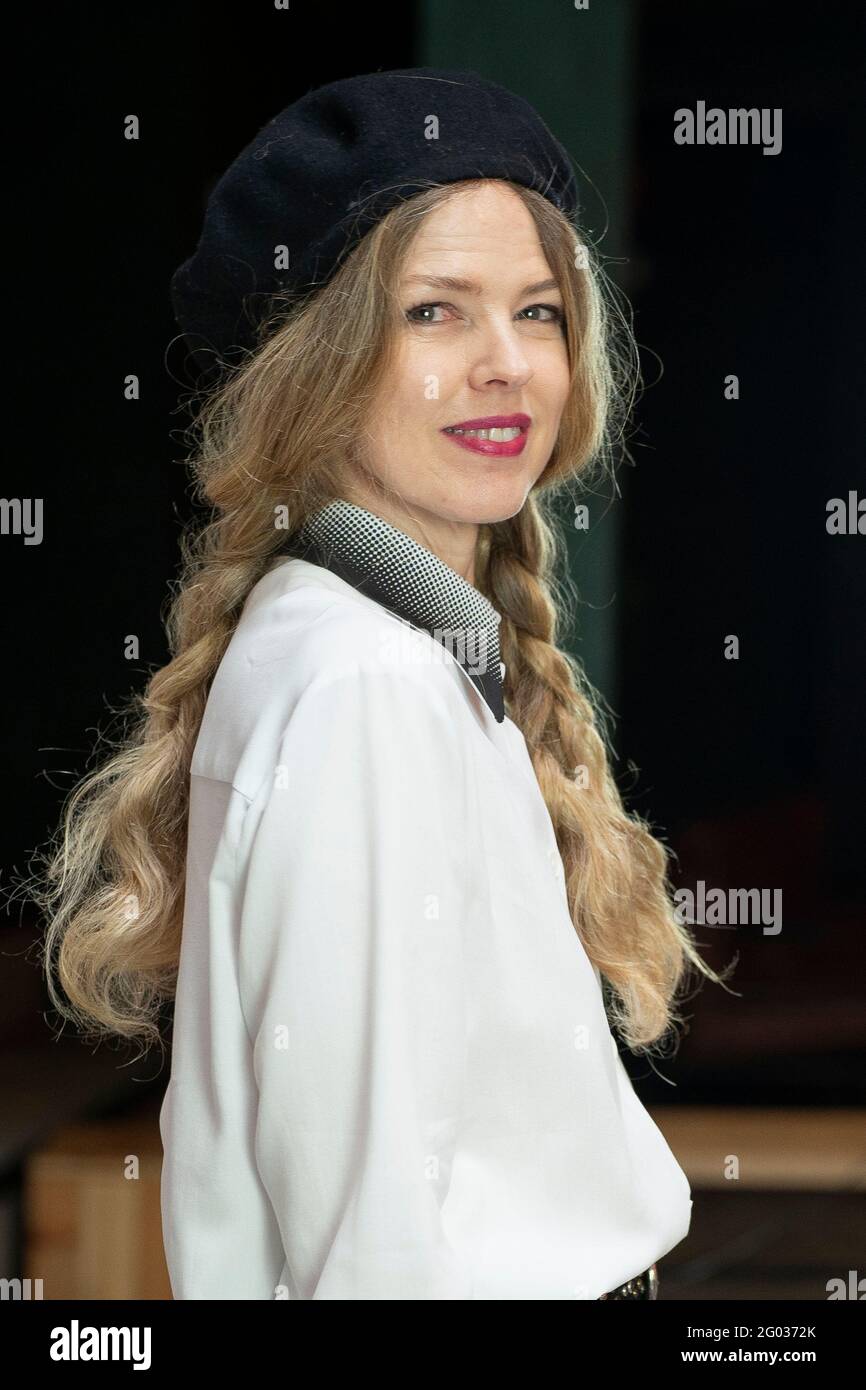 Spanish singer Christina Rosenvinge attends 'Karen' photocall at Sala ...