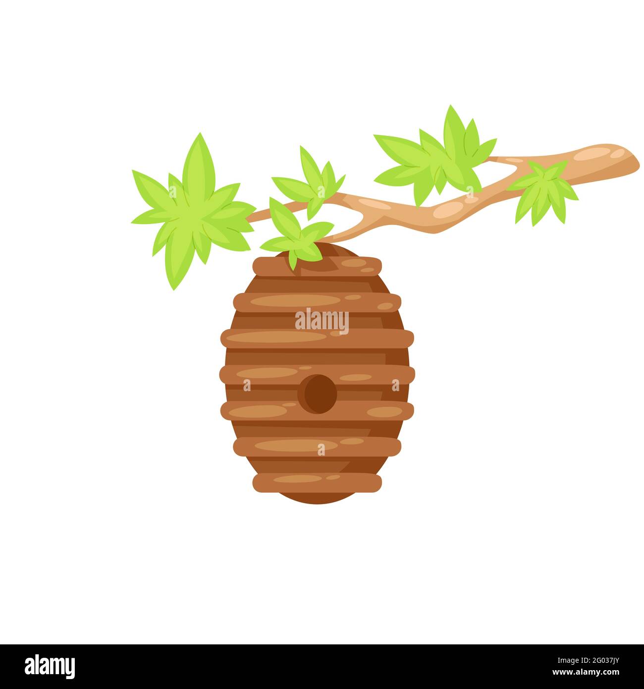 Beehive in cartoon style Stock Vector Image & Art - Alamy