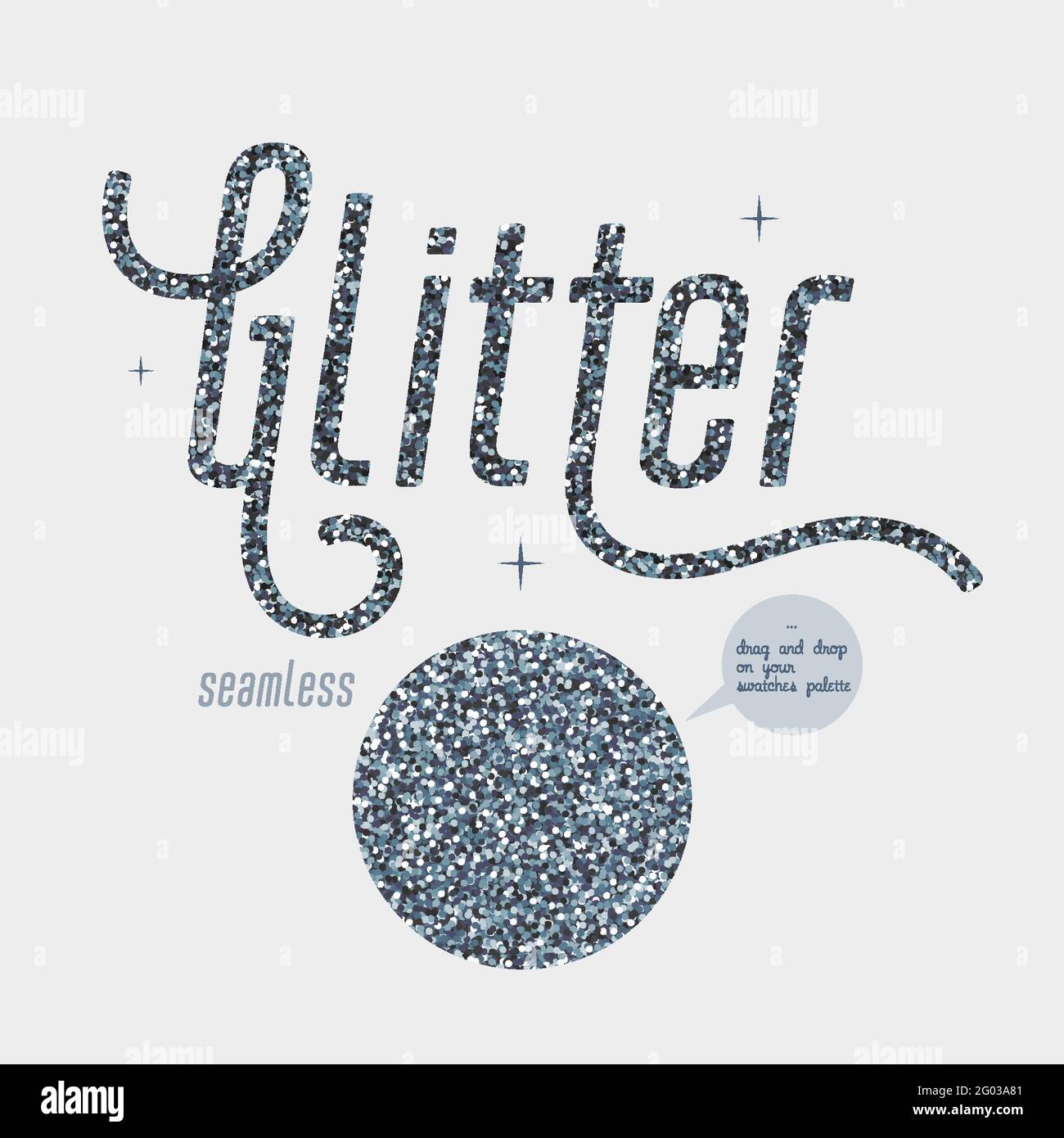 Silver glitter seamless pattern, Shiny party background with Silver ...