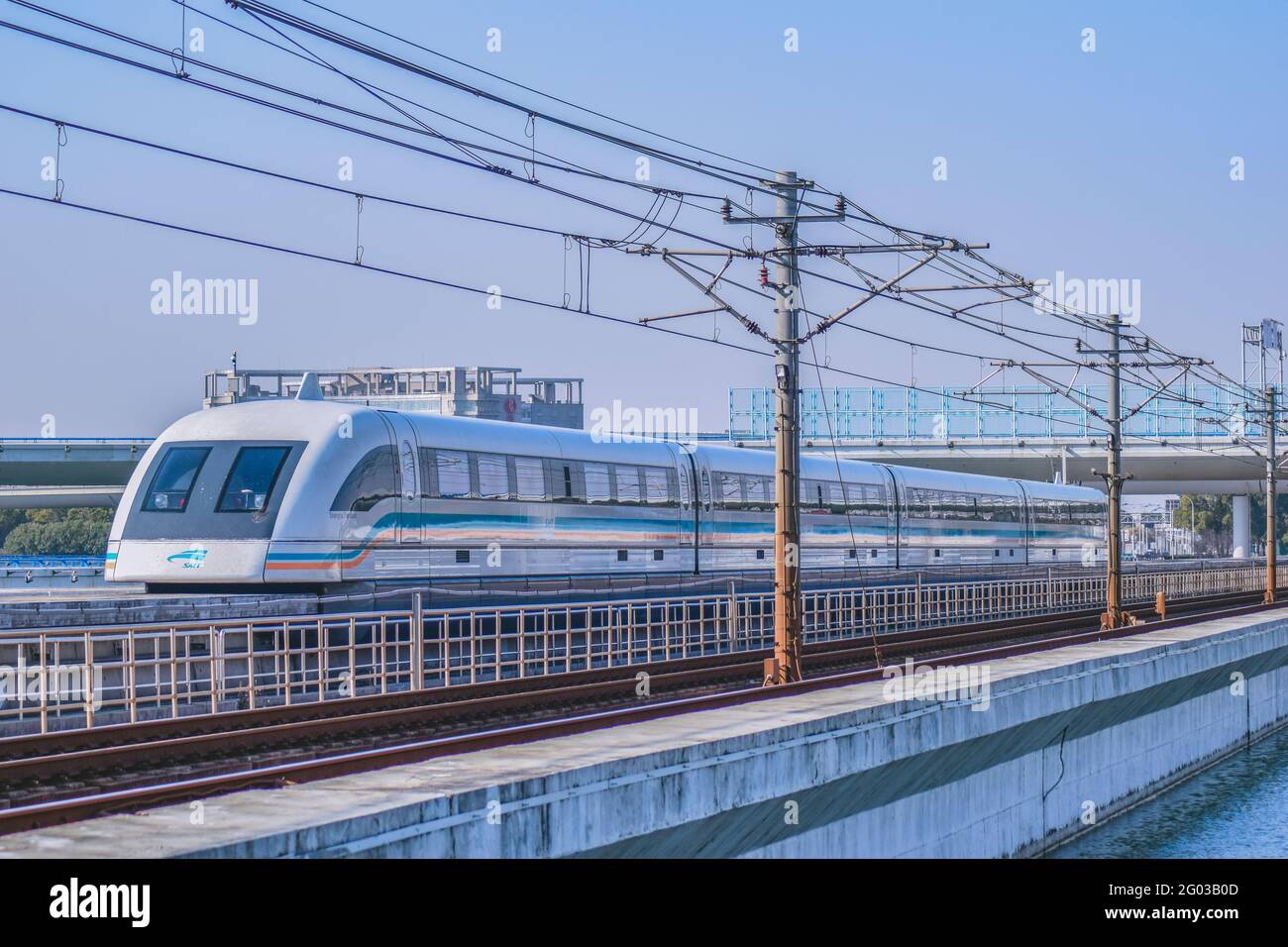 Shanghai maglev train shanghai transrapid hi-res stock photography and ...