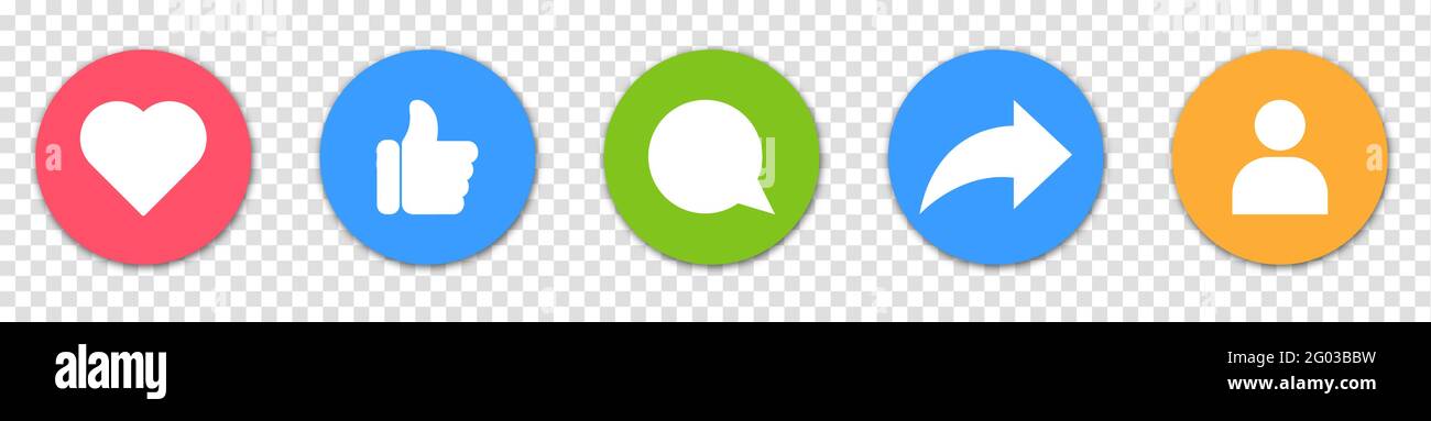 Instagram like notification vector design hi-res stock photography and ...