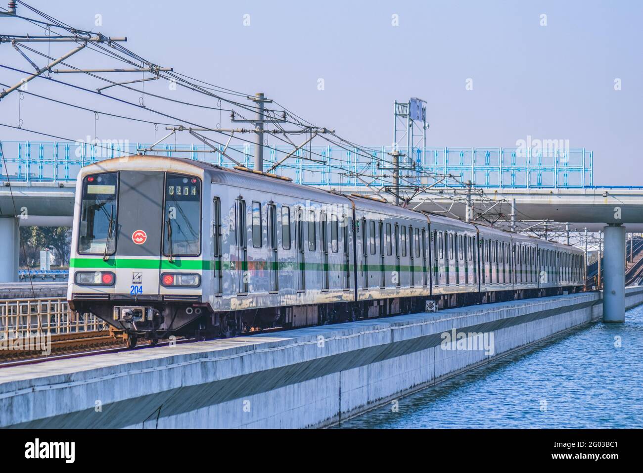 Shanghai,China. FEB.19.2021 Shanghai Pudong International Airport ...