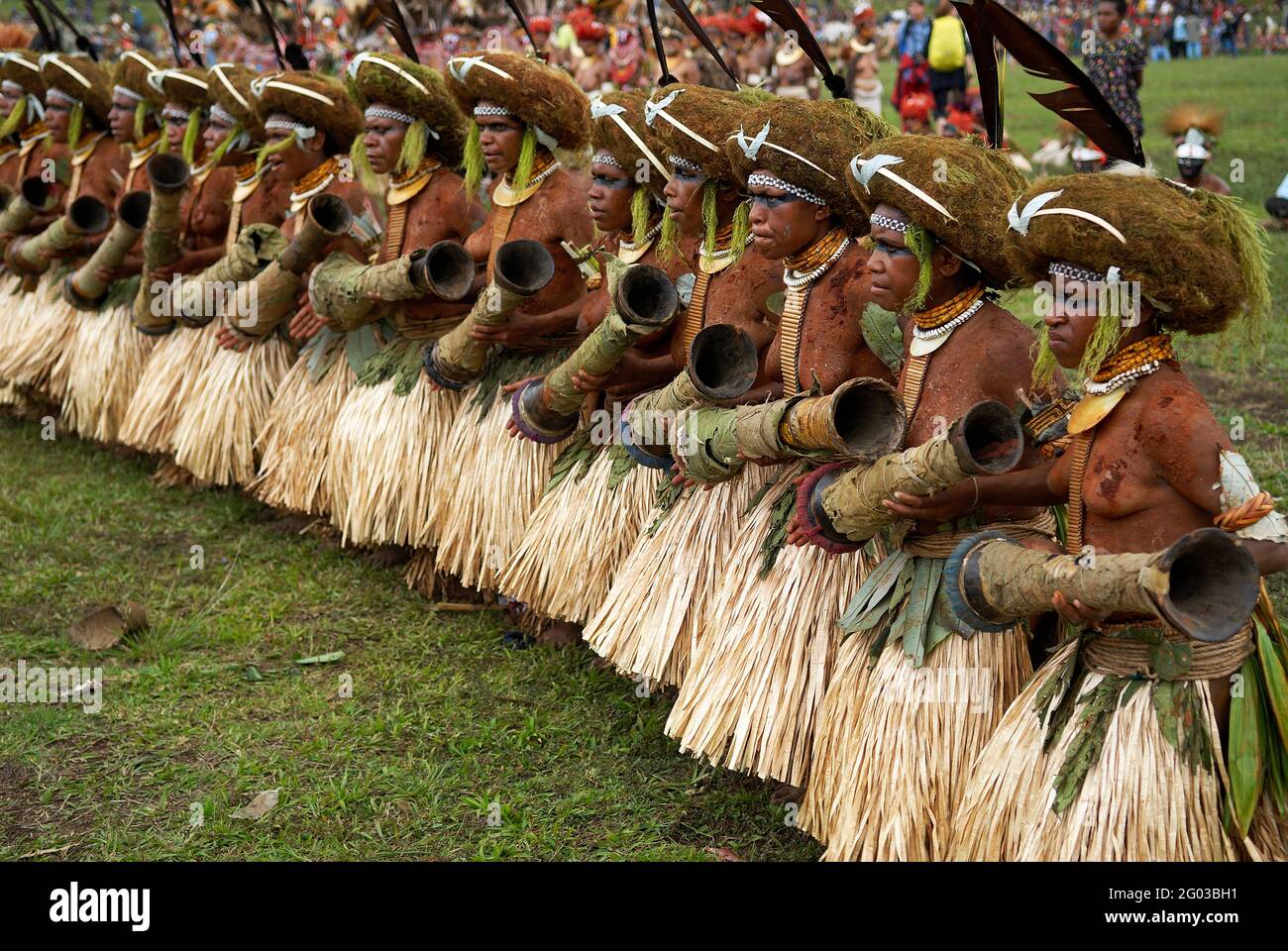 Papua New Guinea, Western Highland.,Mt. Hagen, Sing Sing of Mount Hagen ...