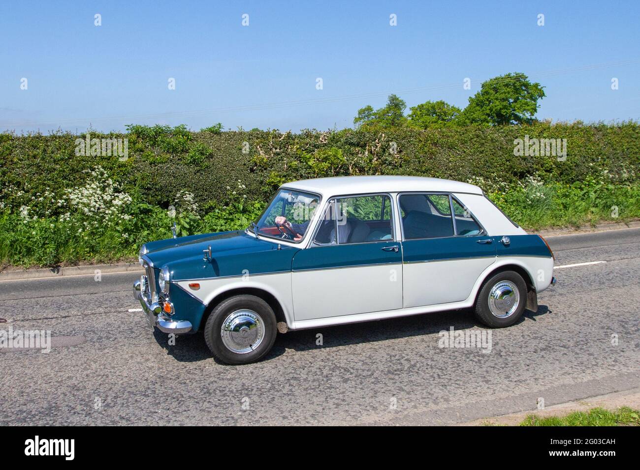 1968 60s Wolseley 1300 grey, 1275cc petrol saloon at Capesthorne Hall, Cheshire, UK Stock Photo ...