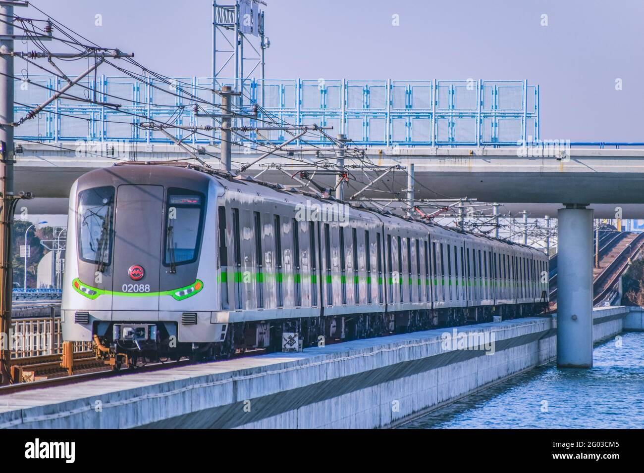 Shanghai,China. FEB.19.2021 Shanghai Pudong International Airport ...
