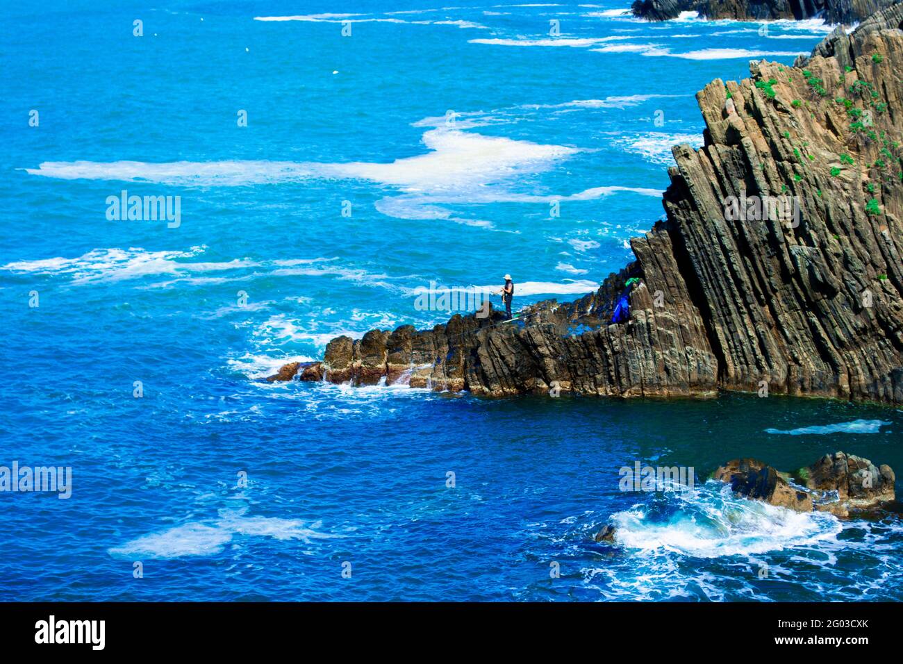 The Fisherman and the Sea Stock Photo - Alamy