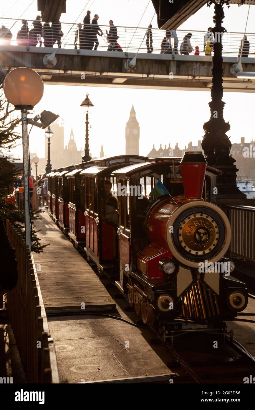 UK, England, London, Southbank Centre during the Winter Festival, with ...