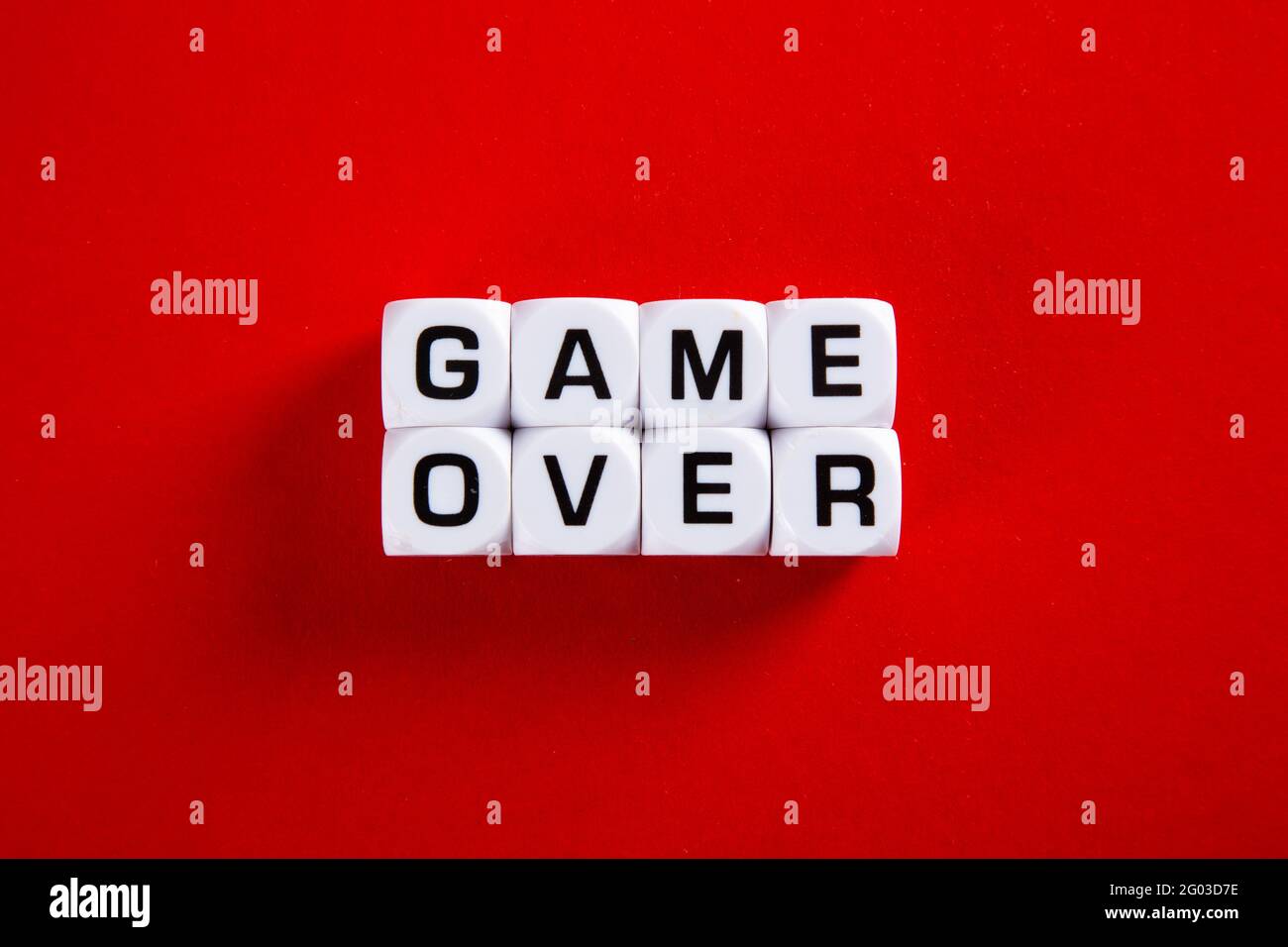 Game over font hi-res stock photography and images - Alamy