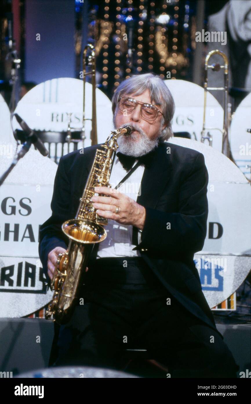 Bud Shank, amerikanischer Jazz-Saxophonist, Alt and Baritonsaxophon ...