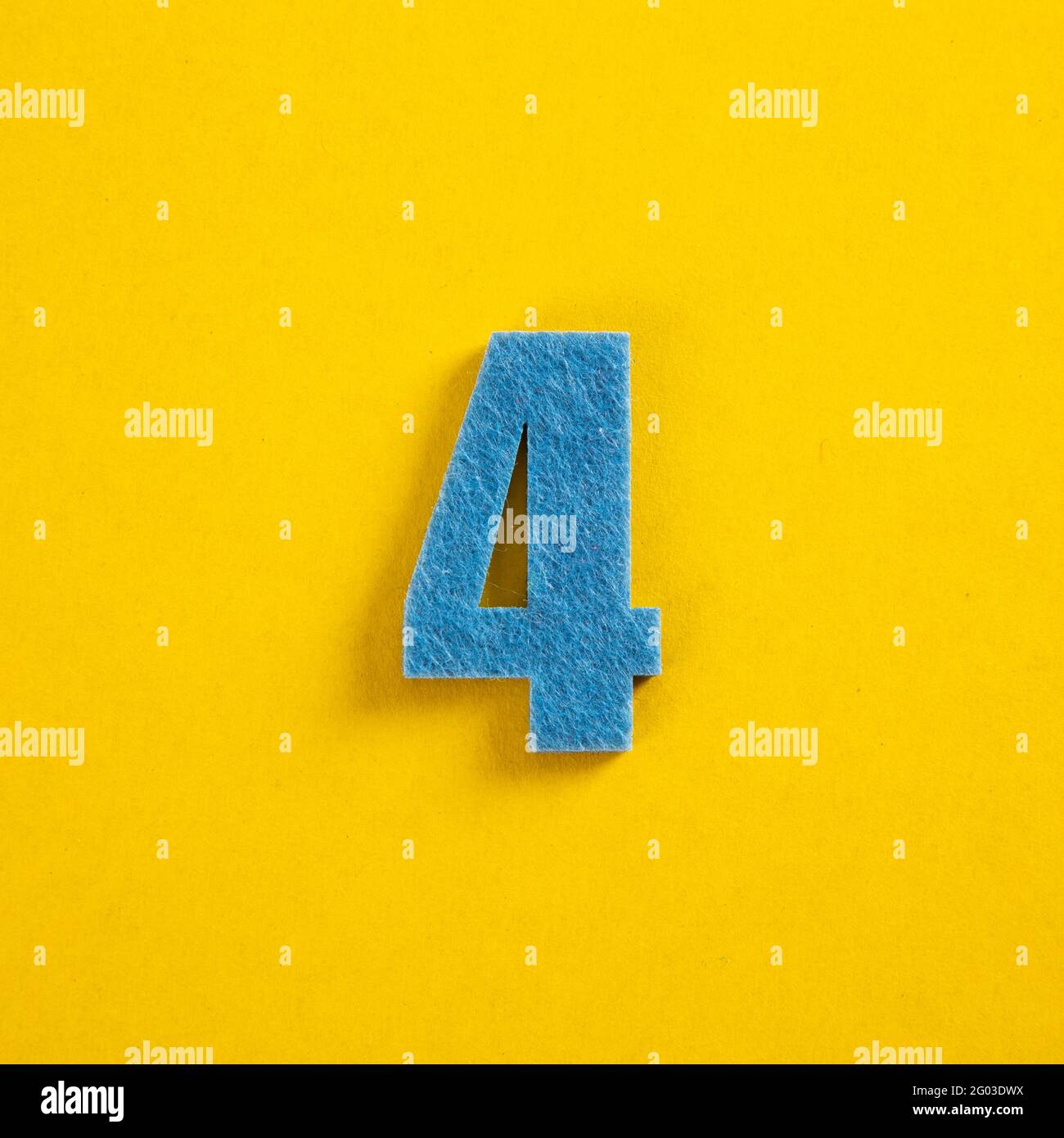colorful number on yellow background Stock Photo - Alamy