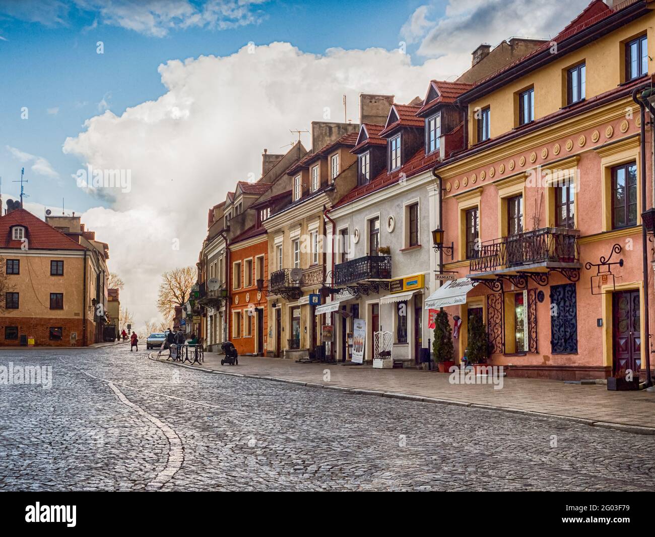 Sandomierz, Poland - Feb 17, 2020: View to the Market Square ...