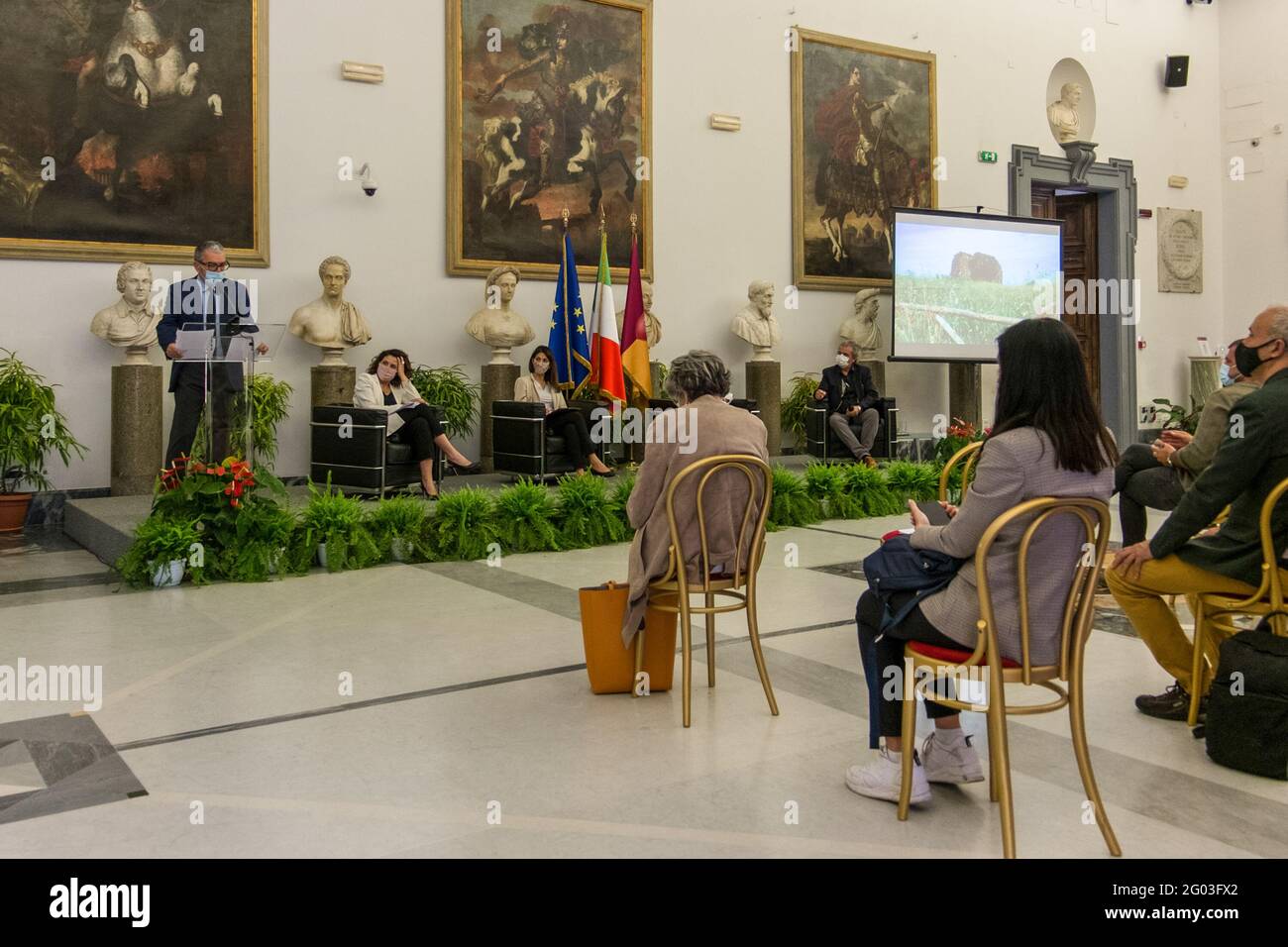 Campidoglio, The Mayor of Rome Virginia Raggi presents "Gabiinsieme ...