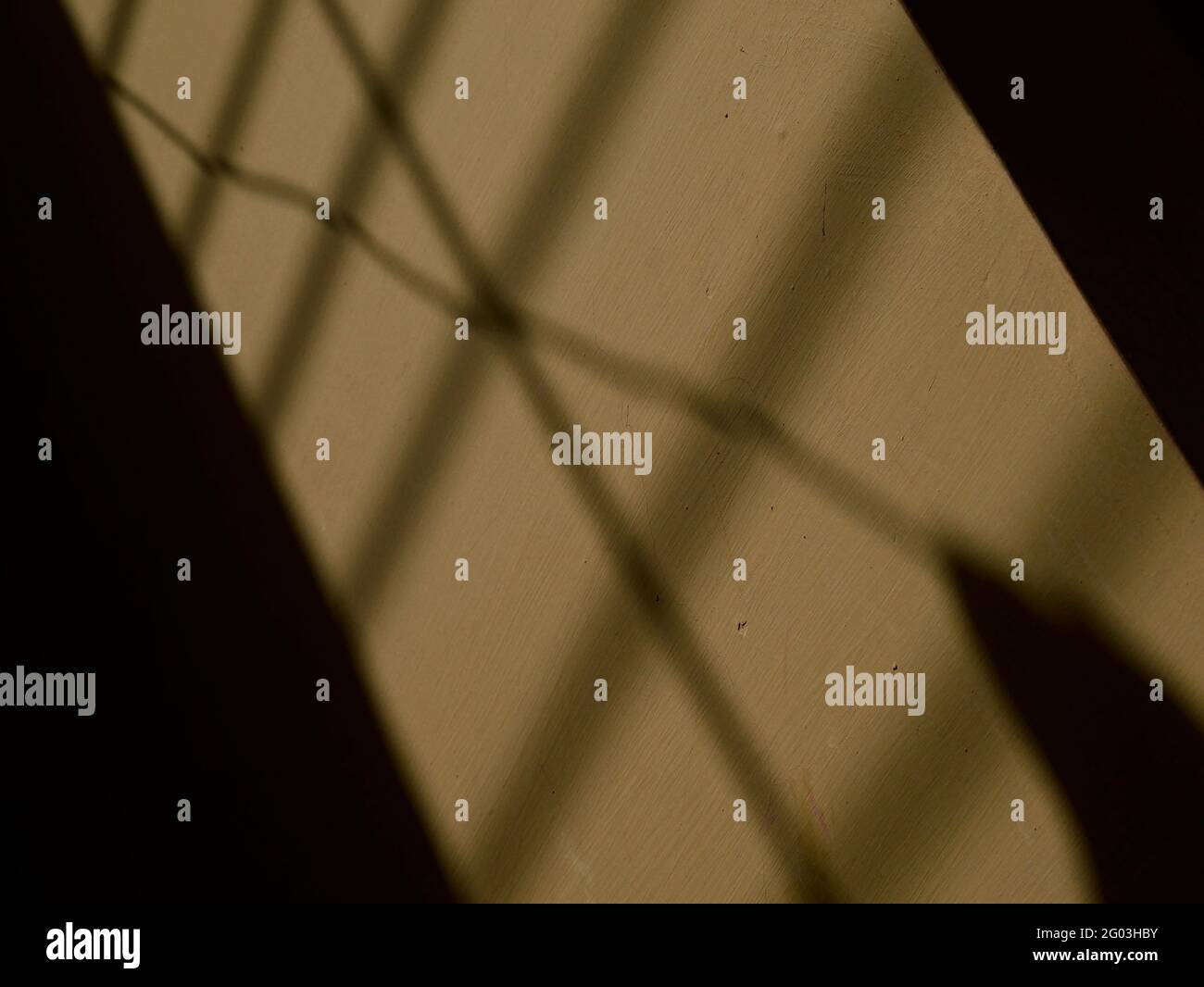 Roof light reflection on the wall presentation shot Stock Photo - Alamy