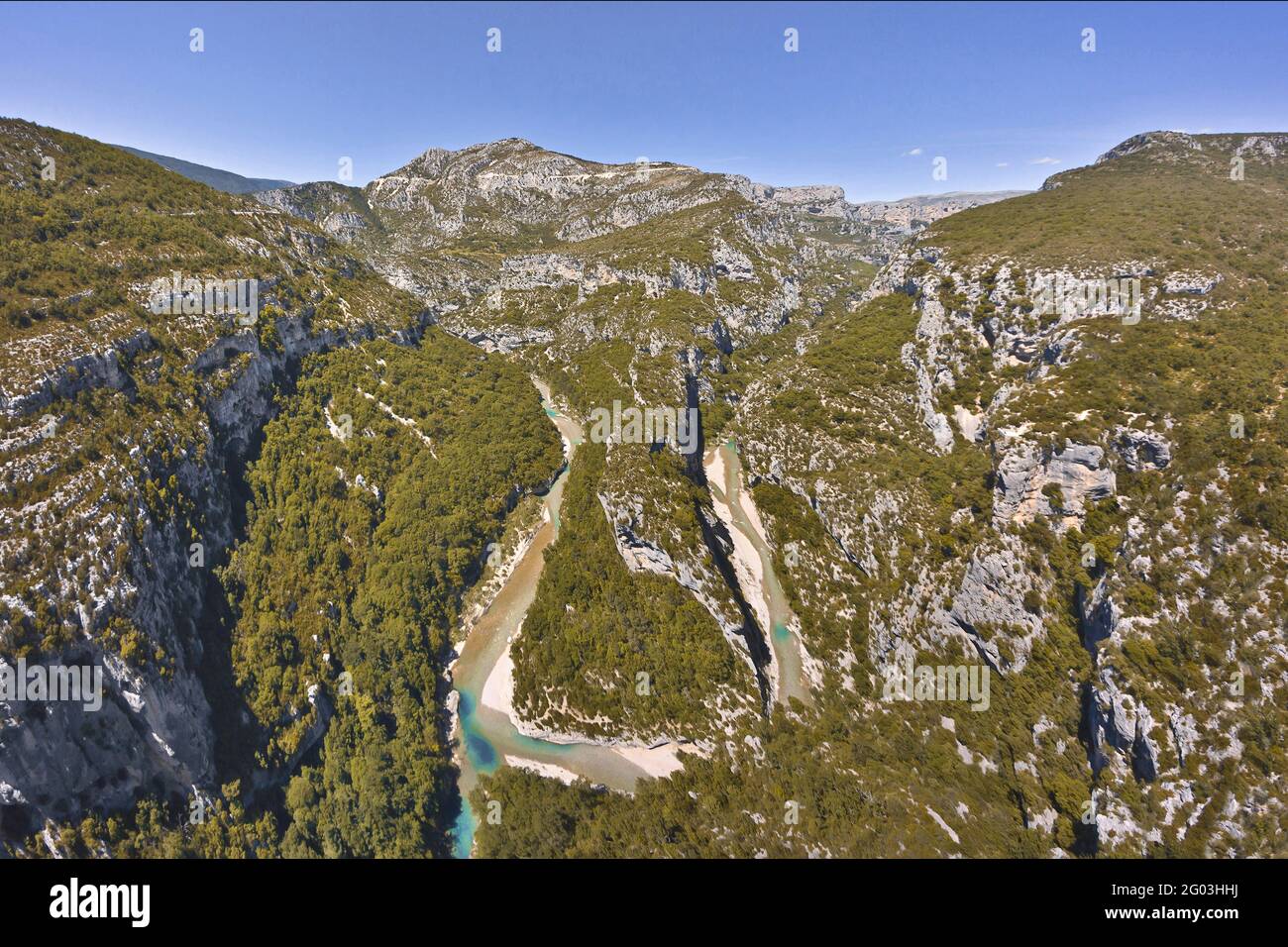 FRANCE, VAR - 83 - GRAND CANYON OF VERDON. THIS RIVER, WHICH EVOLVES ...
