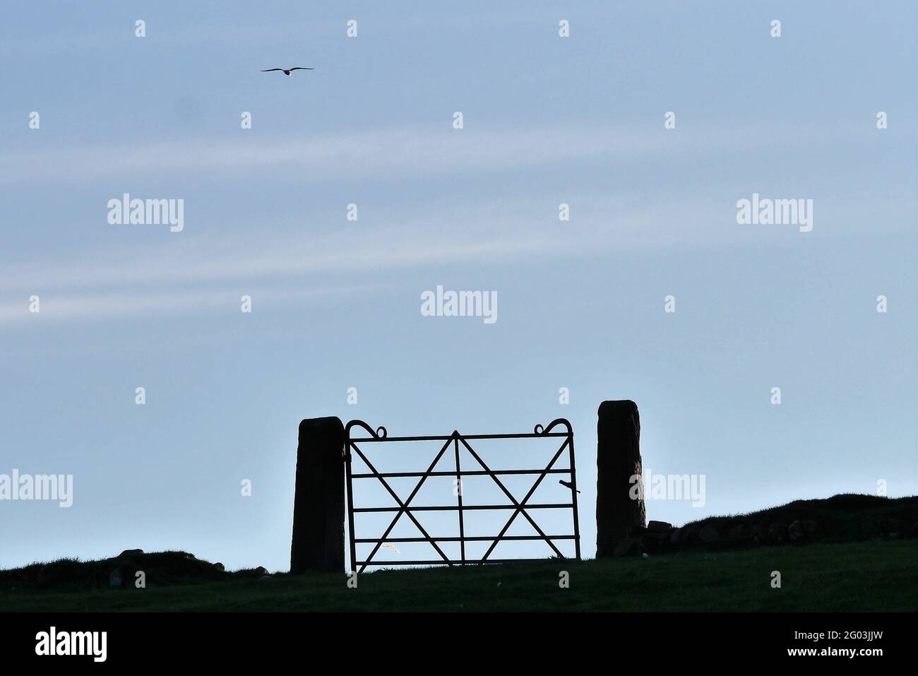 A Relic Gateway, Beckermet, Cumbria, England, United Kingdom Stock ...