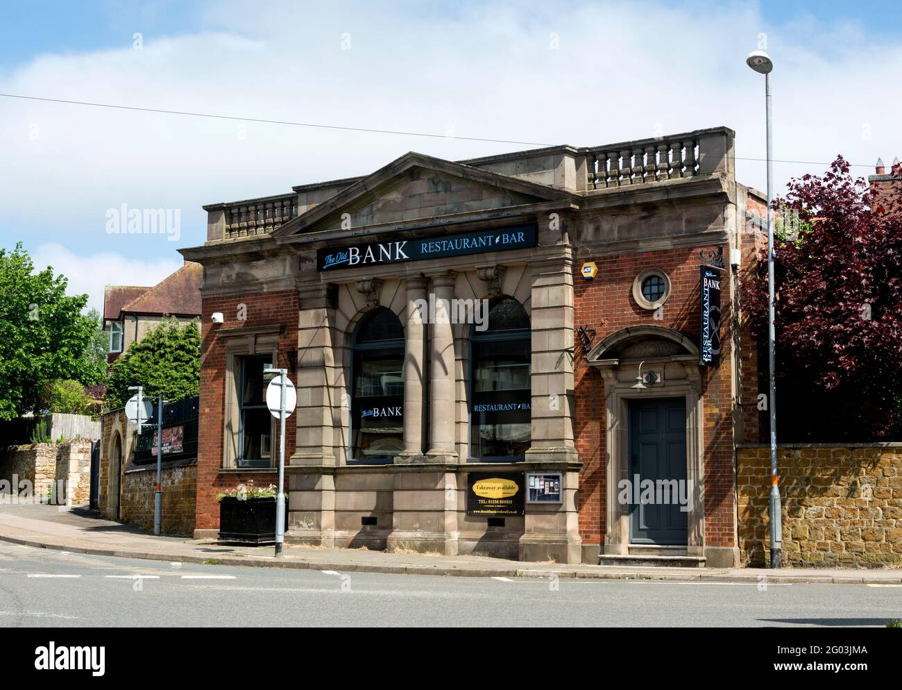 The Old Bank Restaurant, Rothwell, Northamptonshire, England, UK Stock ...