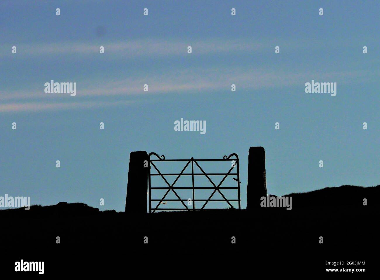 A Relic Gateway, Beckermet, Cumbria, England, United Kingdom Stock ...