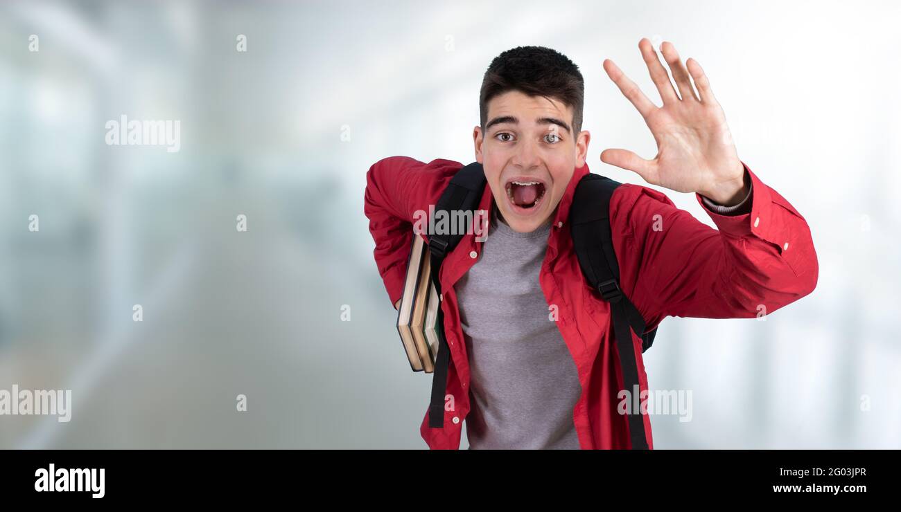 Running late college hi-res stock photography and images - Alamy