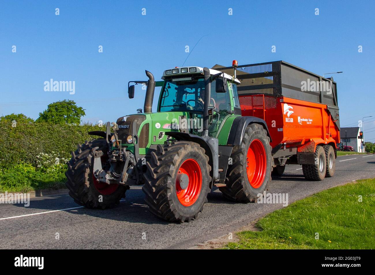 Fendt Tractor, Ktwo Roadeo Curve range of tipping silage trailers, used ...
