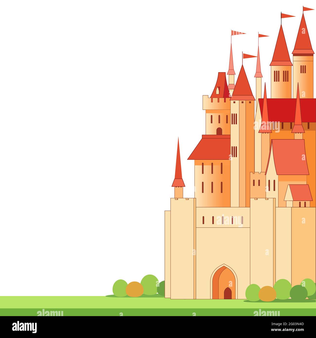 Cartoon Castle Background
