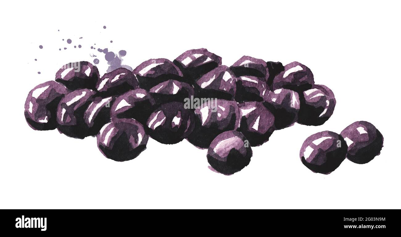 Tapioca ball, boba in bubble tea. Ingredients for making pearl milk tea ...