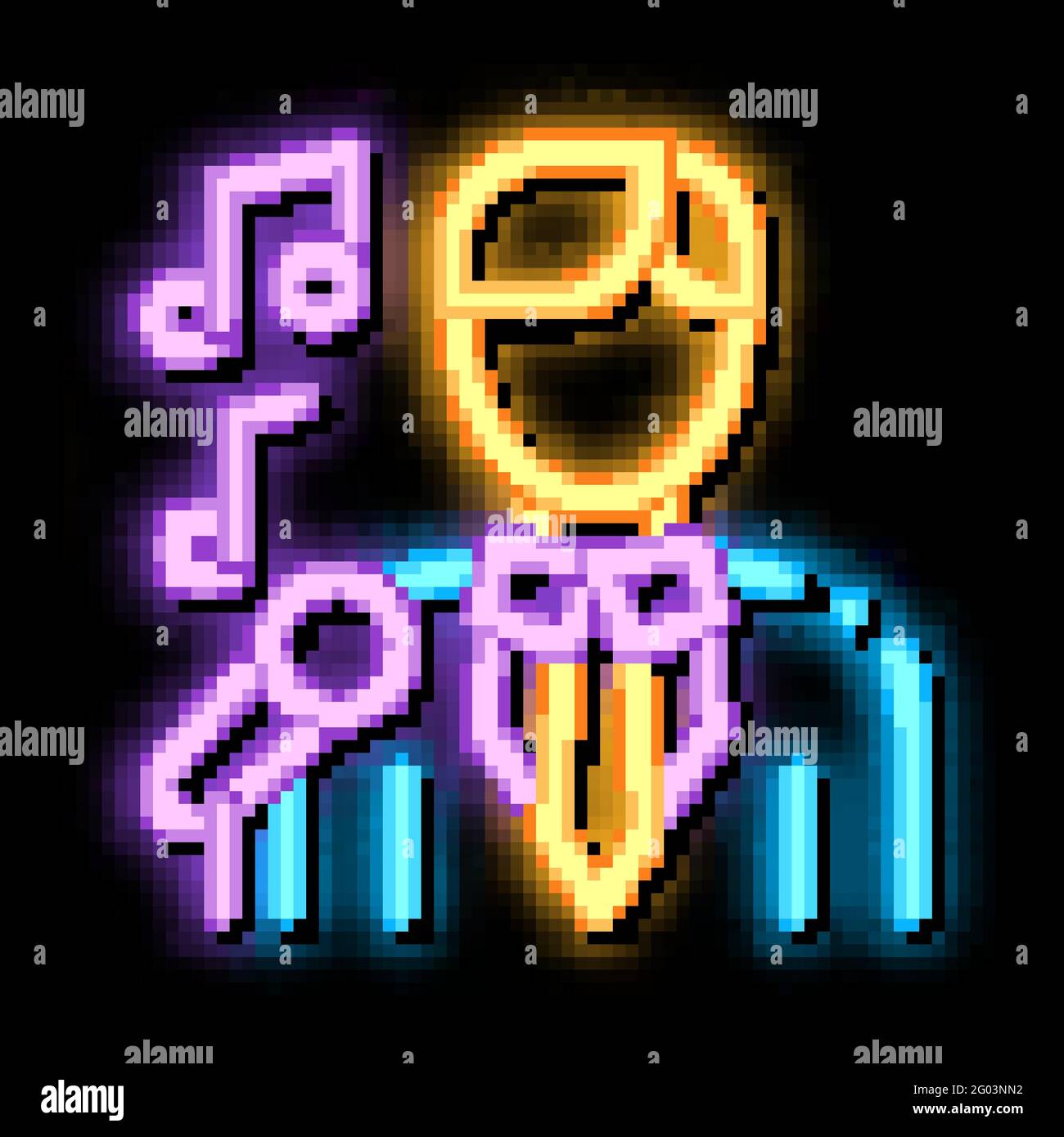 Man In Suit With Microphone Singing Recital Vector Stock Vector Image
