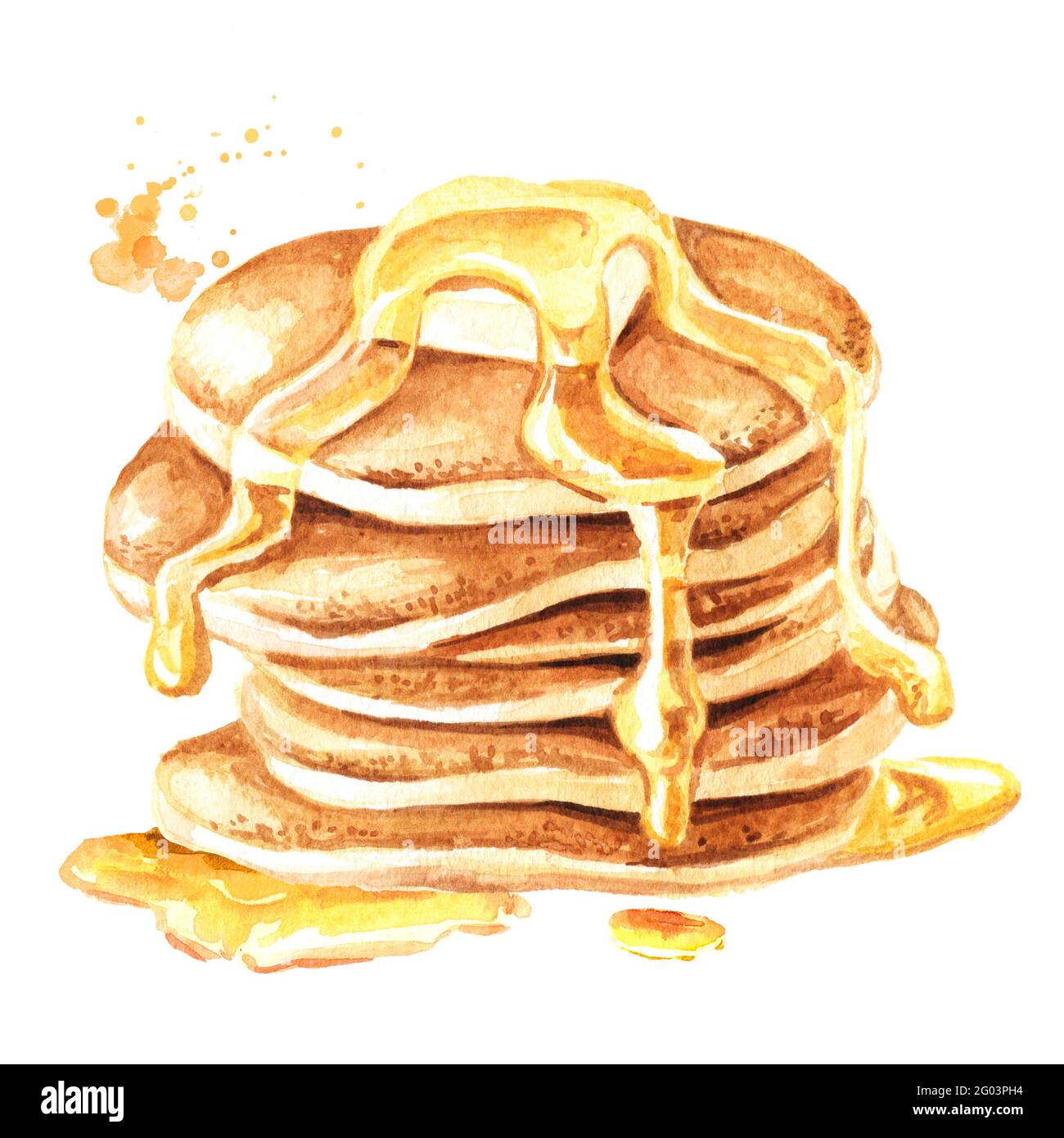 Stack Of Pancakes Drawing