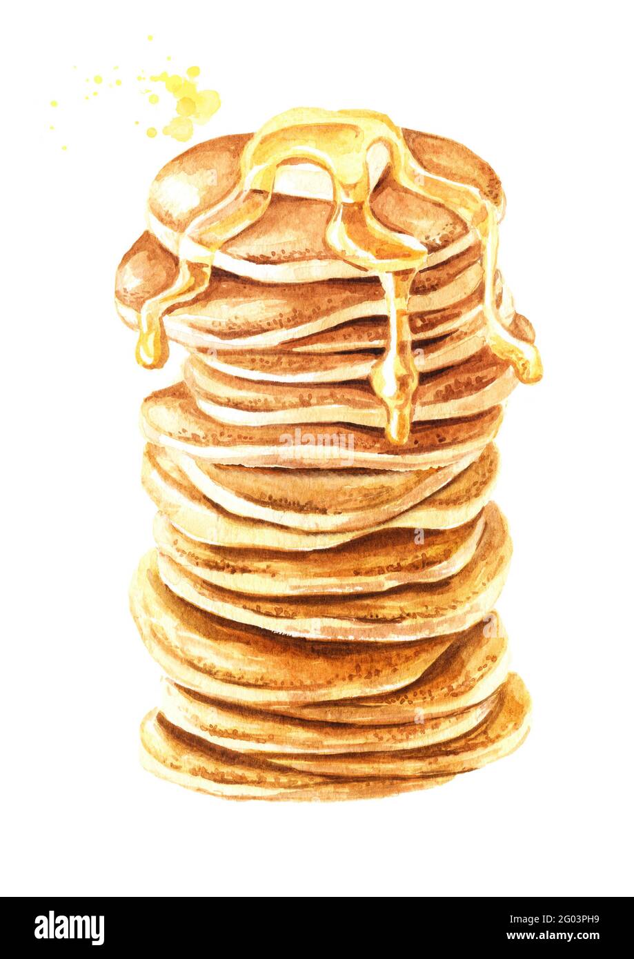 Pancake Stack Drawing