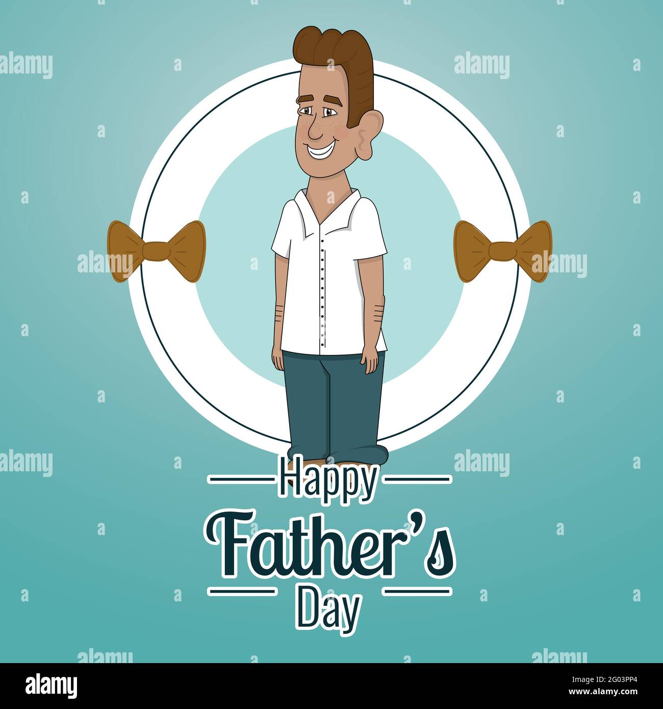 Badge with a happy man Father day poster Stock Vector Image & Art - Alamy