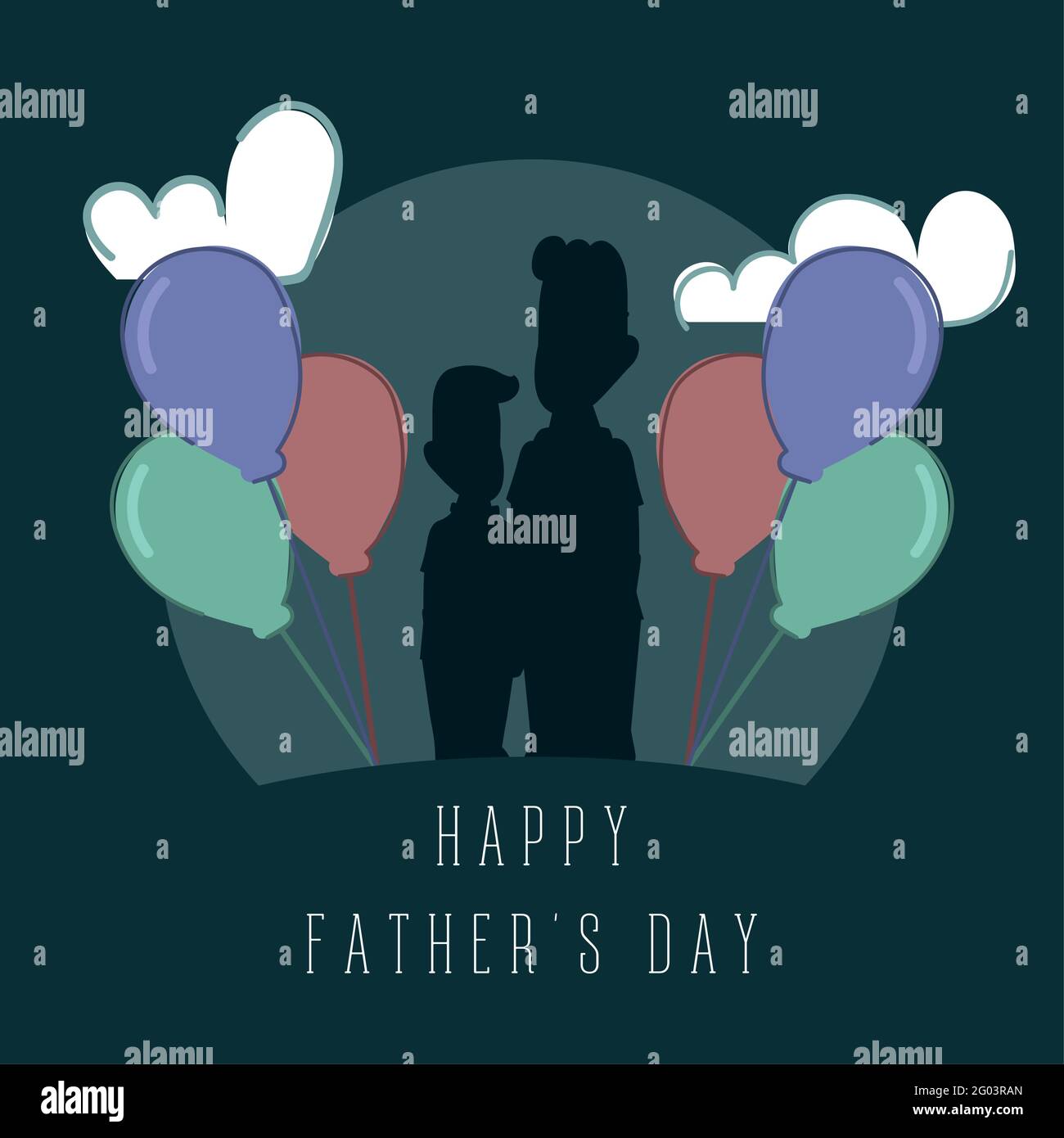 Happy man with his son Father day poster Stock Vector Image & Art - Alamy