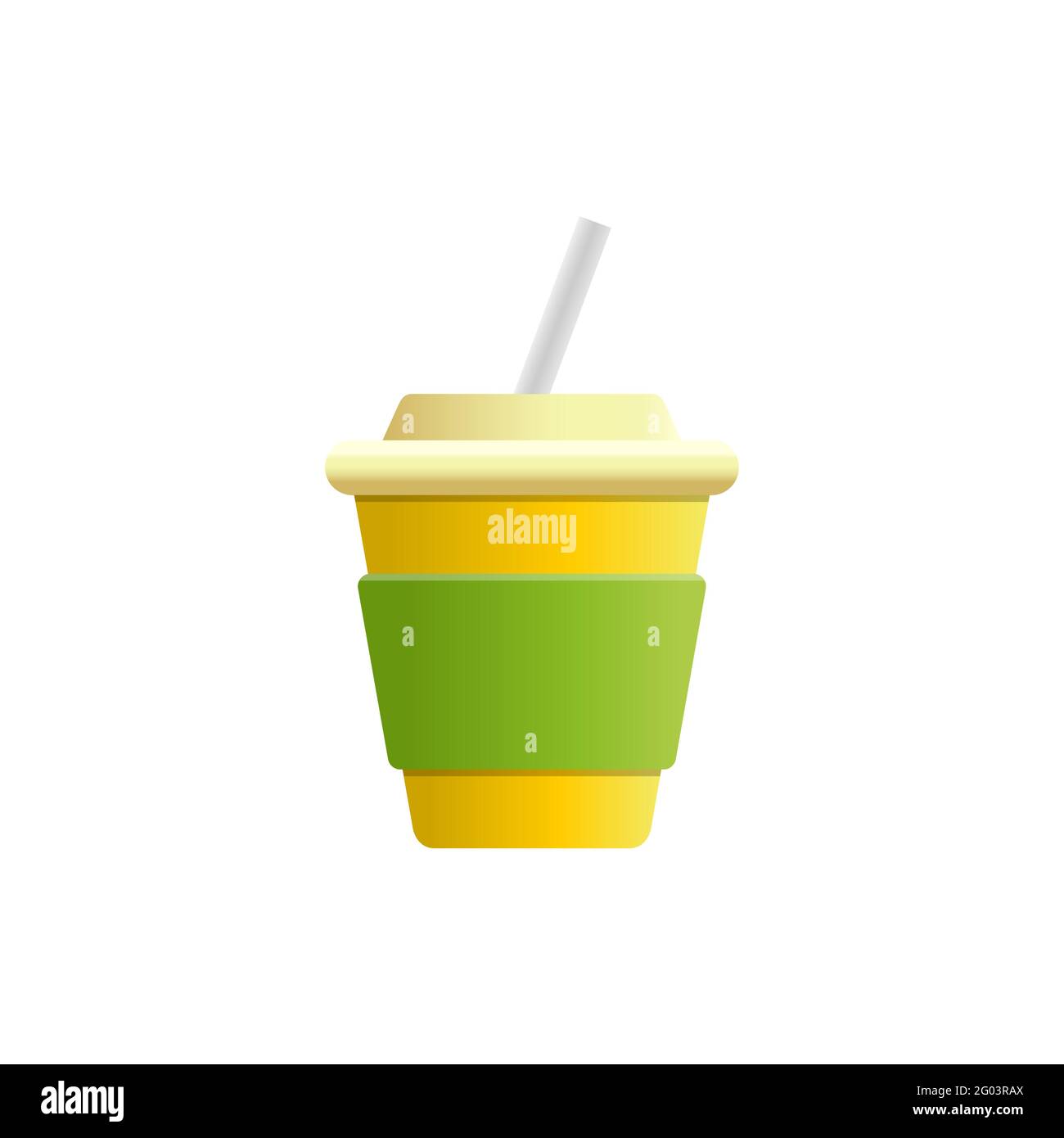Plastic cup straw icon cartoon hi-res stock photography and images - Alamy