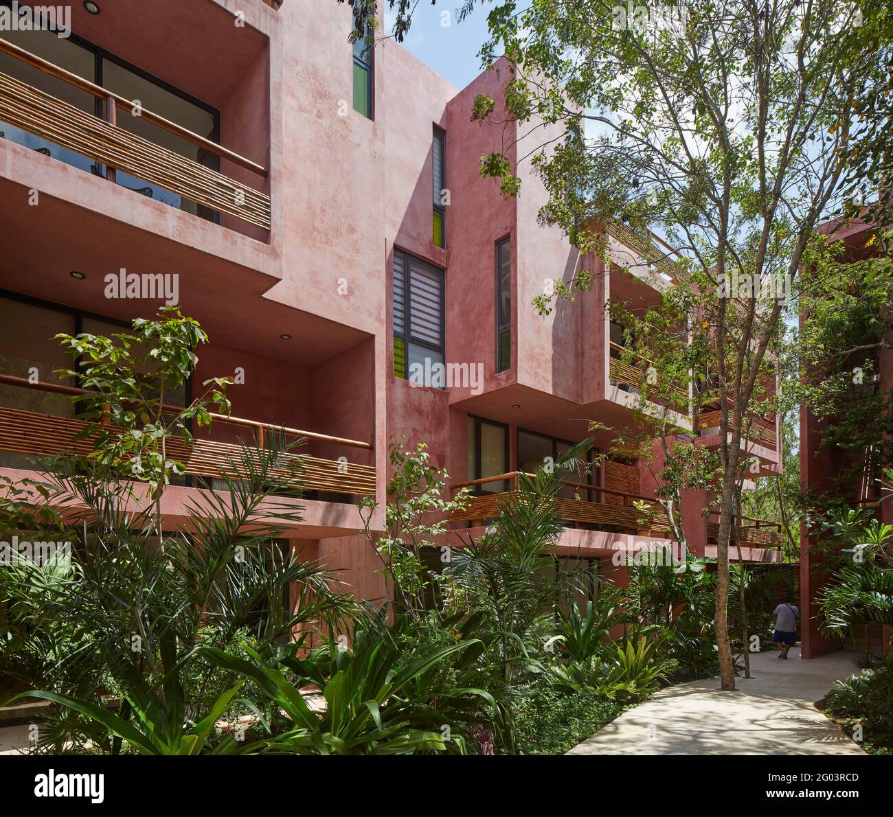 Communal area around pool. Tulum Apartments, Tulum, Mexico. Architect ...