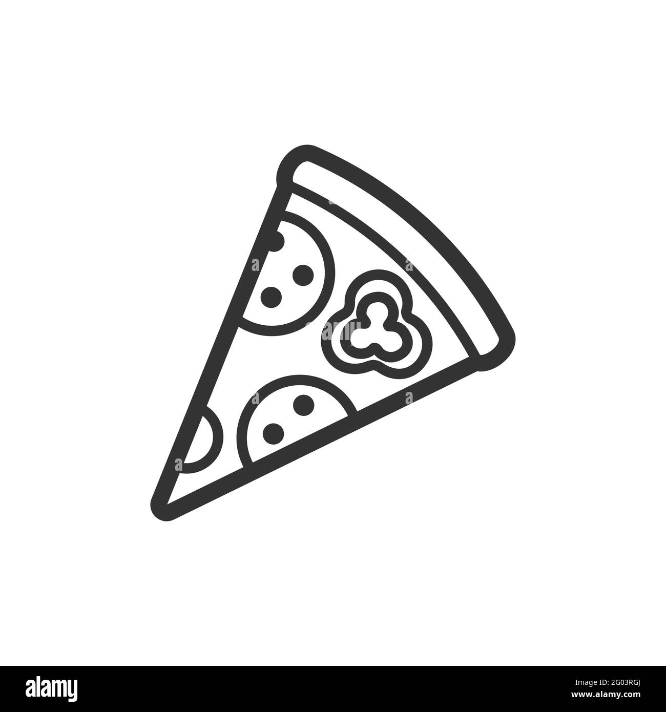 Pizza mushrooms ham cheese Stock Vector Images - Alamy