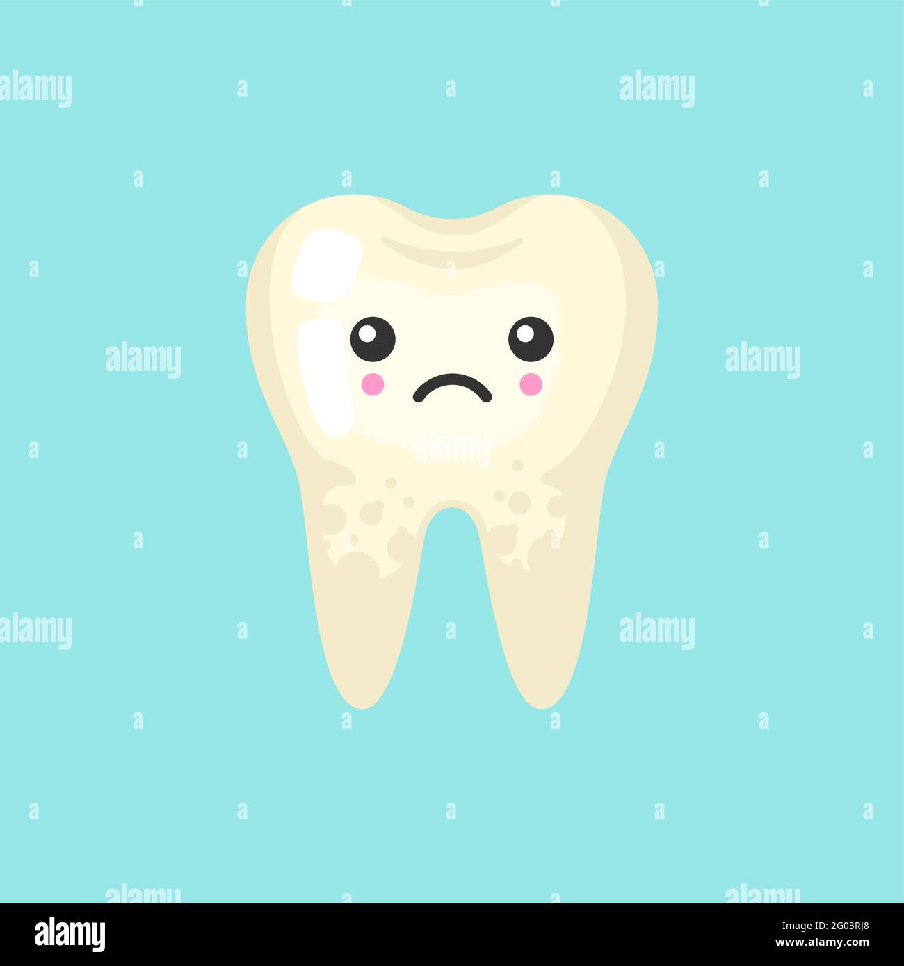 Sad tooth cartoon hi-res stock photography and images - Alamy