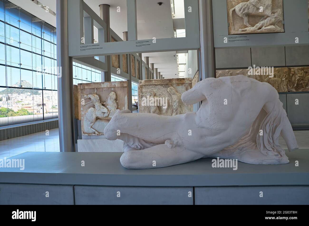 The Acropolis Museum in Athens, Statues and sculptures of the Parthenon ...
