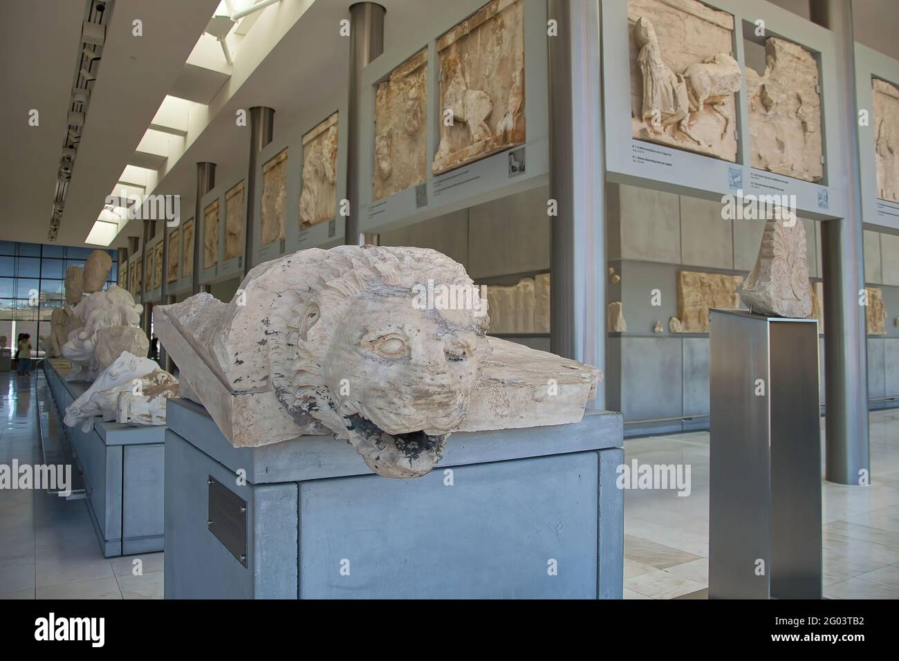 The Acropolis Museum in Athens, Statues and sculptures of the Parthenon ...