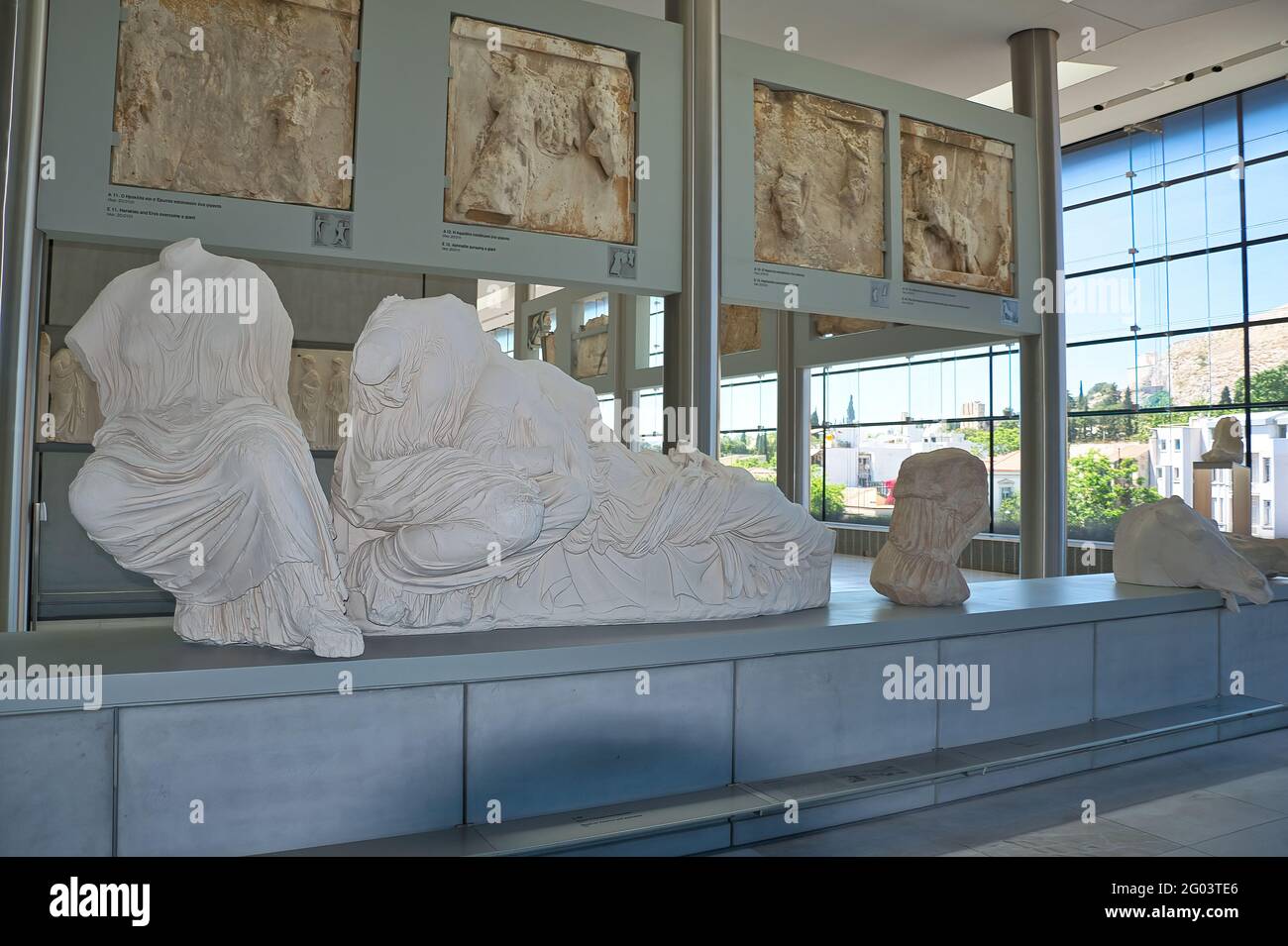 The Acropolis Museum in Athens, Statues and sculptures of the Parthenon ...