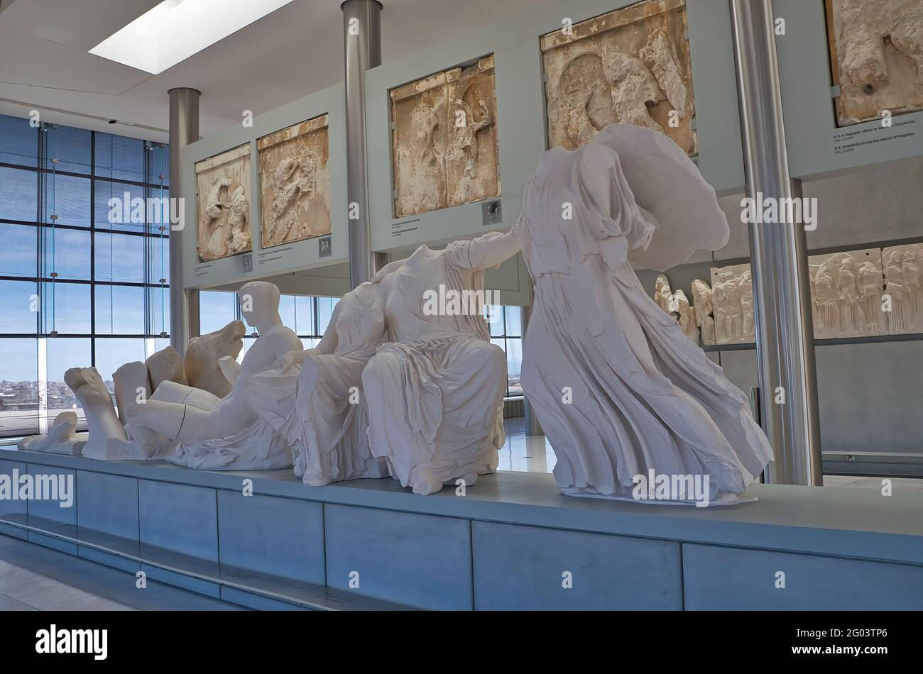 The Acropolis Museum in Athens, Statues and sculptures of the Parthenon ...