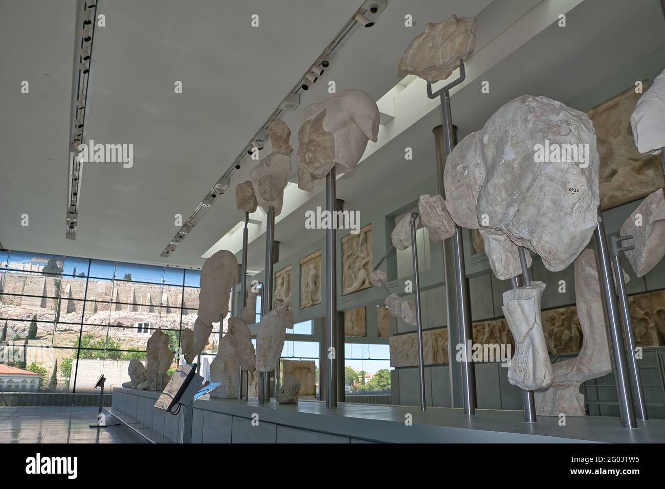 The Acropolis Museum in Athens, Statues and sculptures of the Parthenon ...