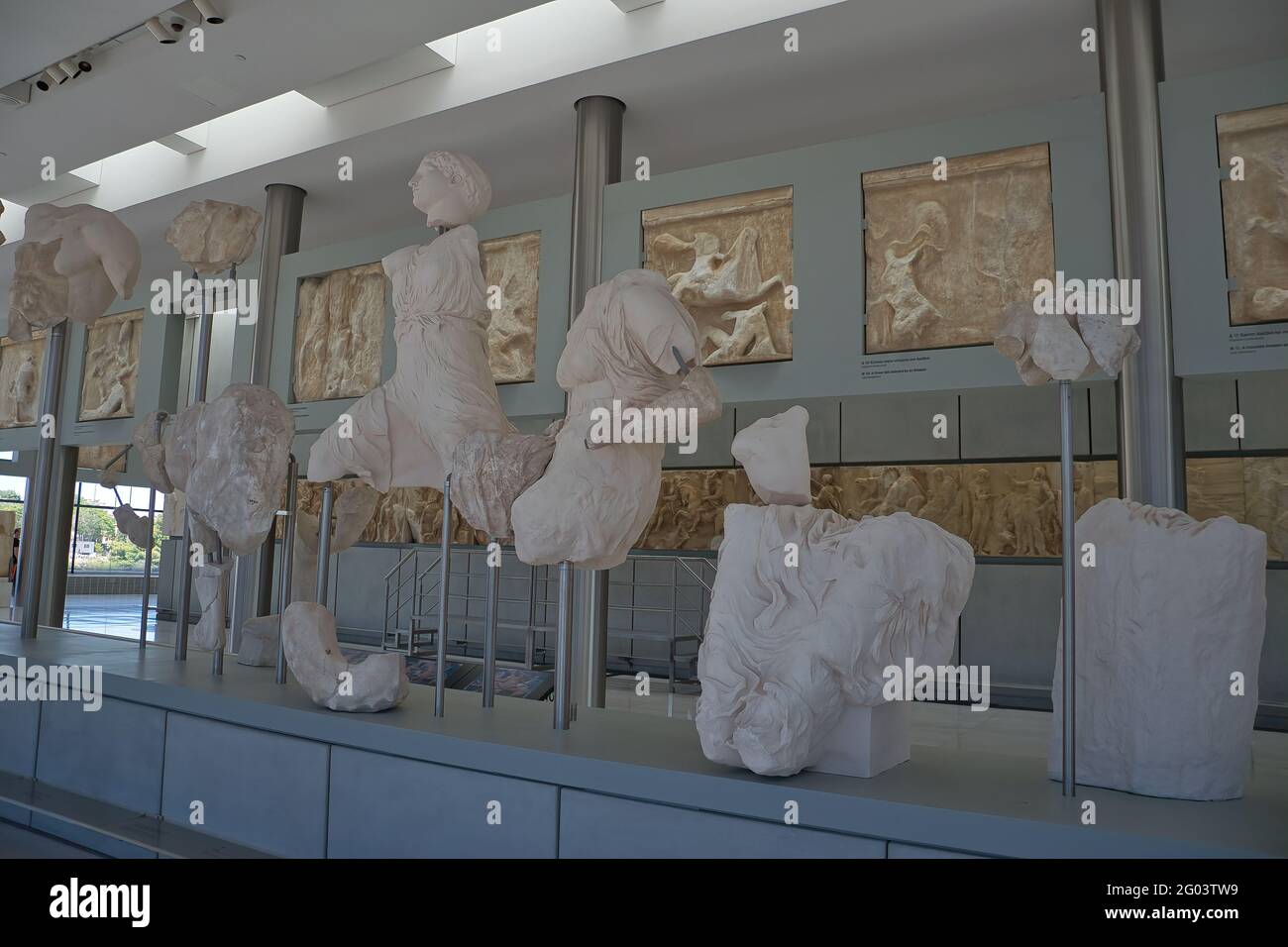 The Acropolis Museum in Athens, Statues and sculptures of the Parthenon ...