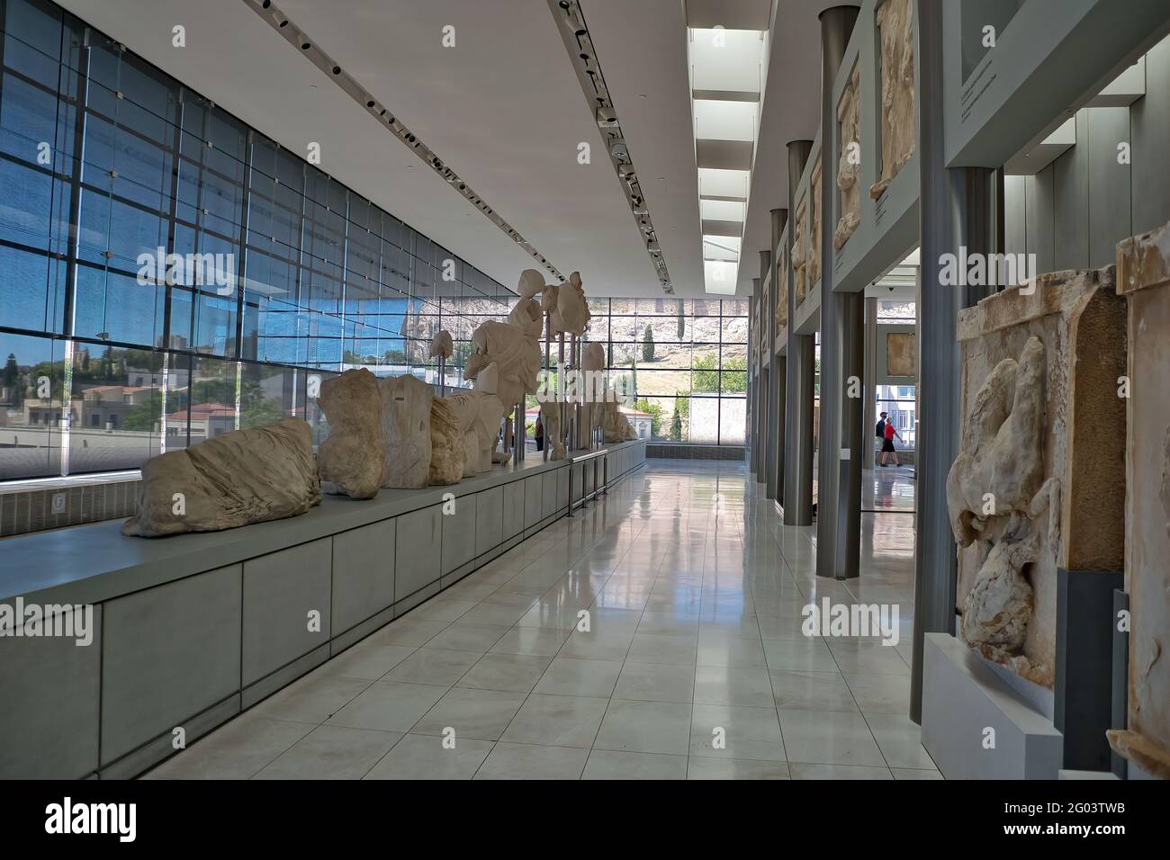 The Acropolis Museum in Athens, Statues and sculptures of the Parthenon ...
