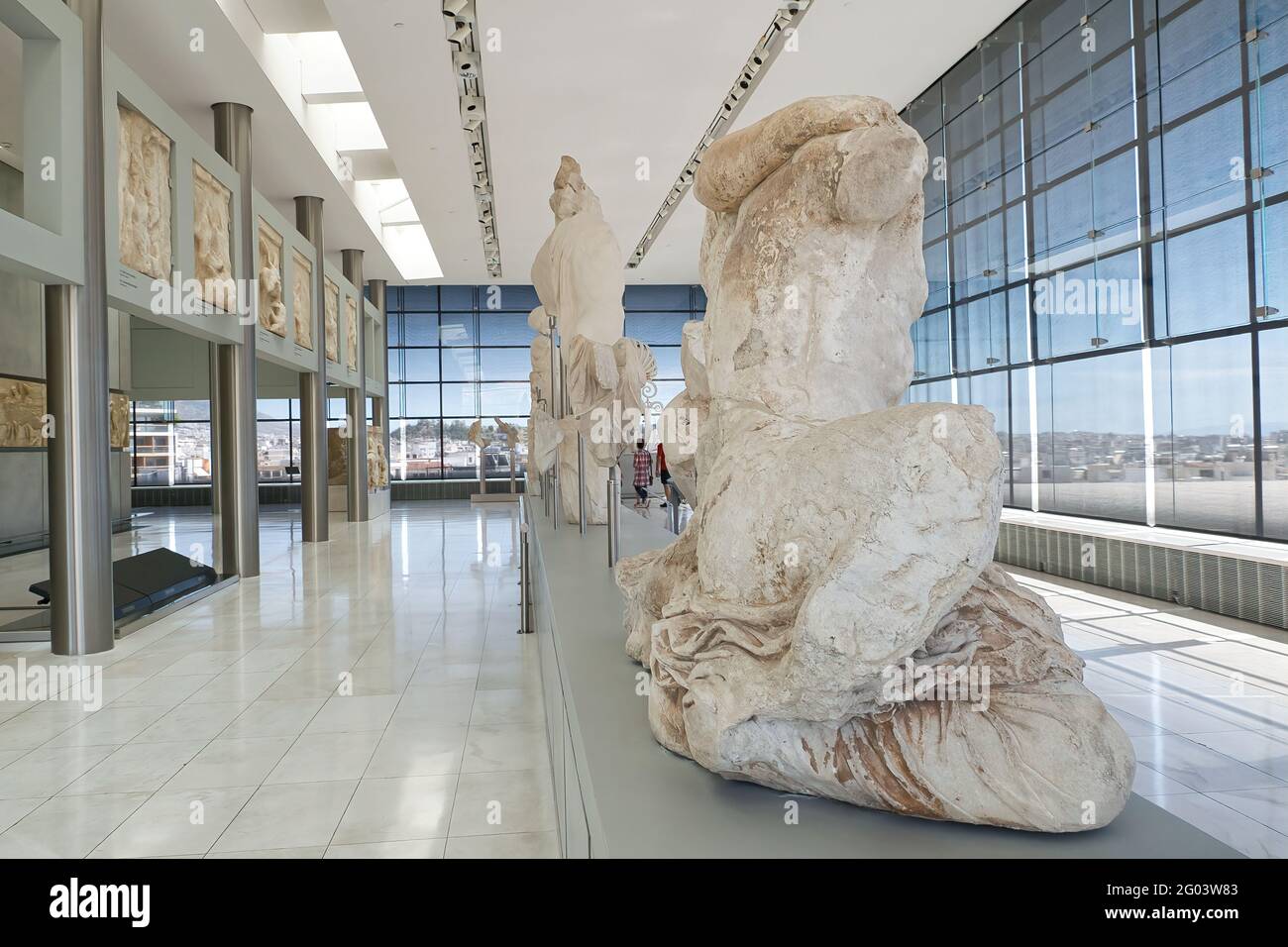 The Acropolis Museum in Athens, Statues and sculptures of the Parthenon ...