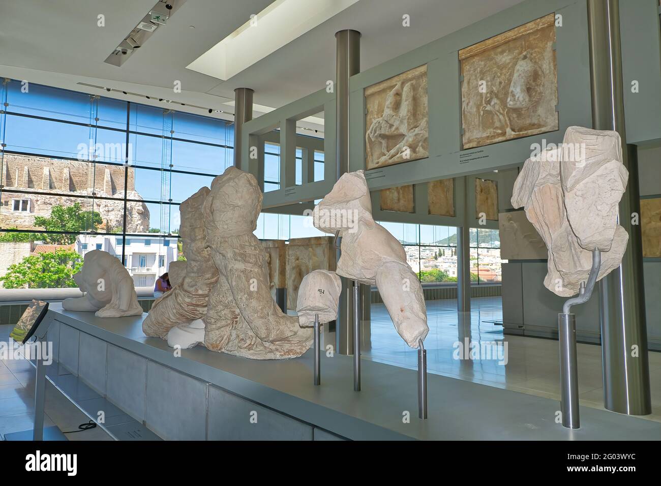 The Acropolis Museum in Athens, Statues and sculptures of the Parthenon ...