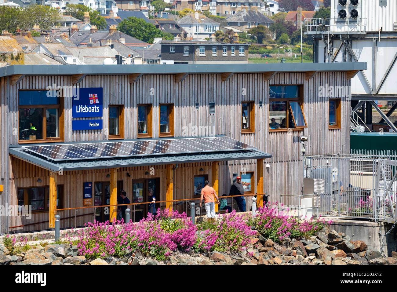 Penlee lifeboat station in Newlyn Harbour, Cornwall, UK Stock Photo - Alamy