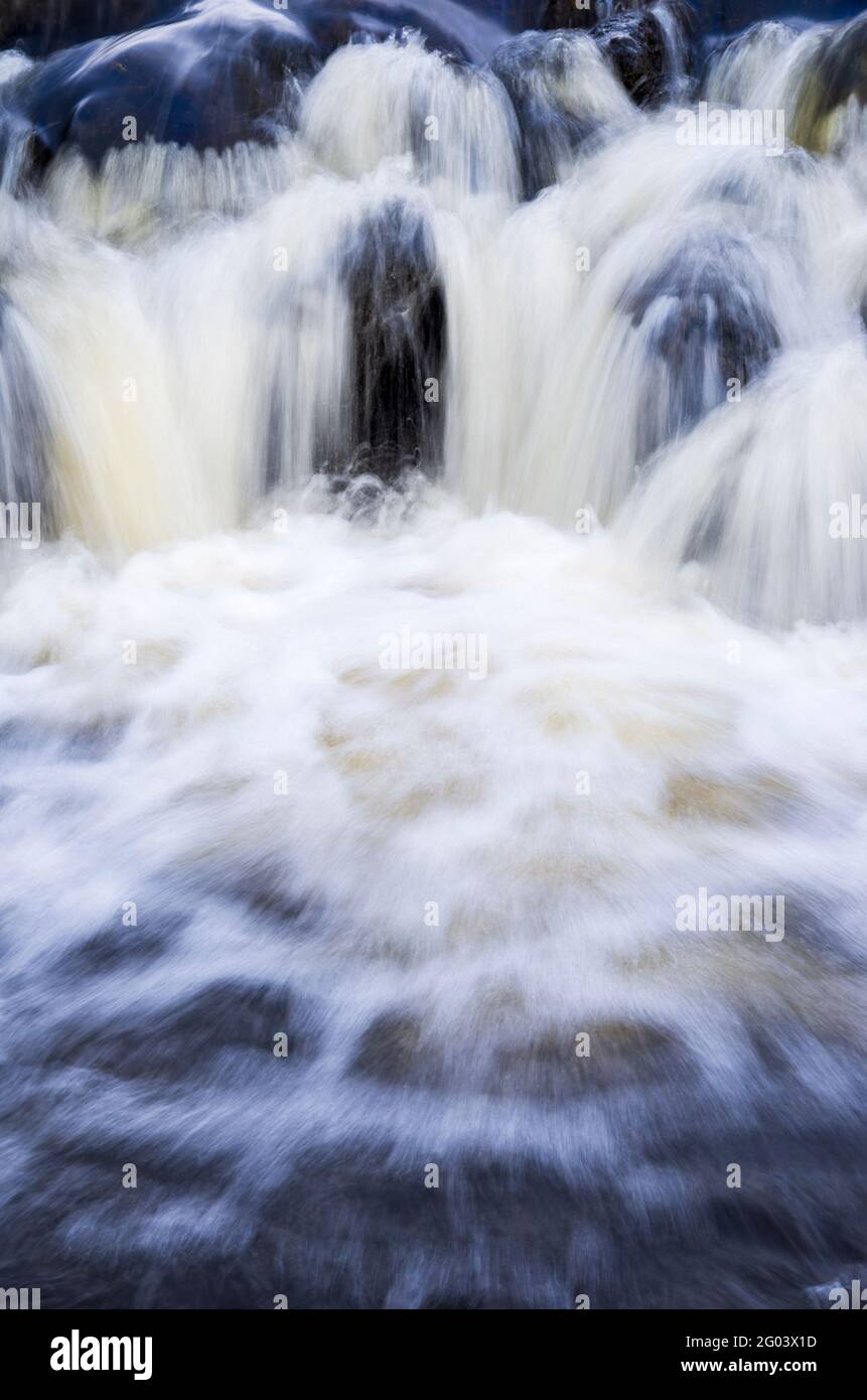 A series of rapids and small cascades on the River Irvine near Loudoun ...