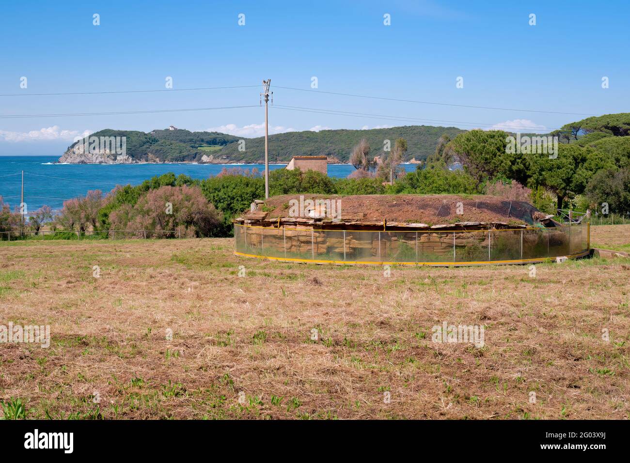 The Etruscan city of Populonia known for necropoleis, old ruins, castle ...